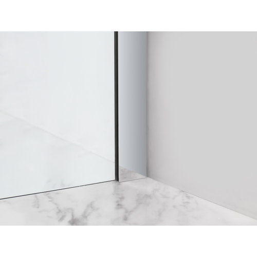 Aston Coraline XL 68" W x 80" H Single Sliding Frameless Shower Door | Wayfair